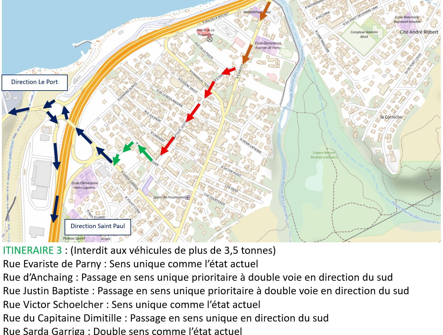 Nouvelle Route du Littoral - RN1 - Travaux de raccordement - Echangeur ...